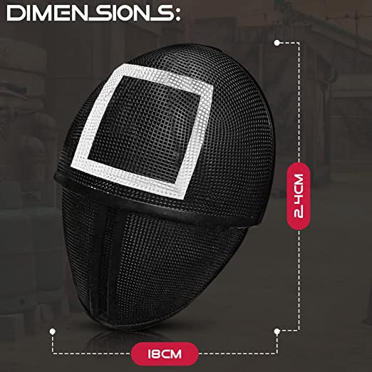 Unisex Korean Squid Games Mask - Choose from Triangle, Square, Circle ...